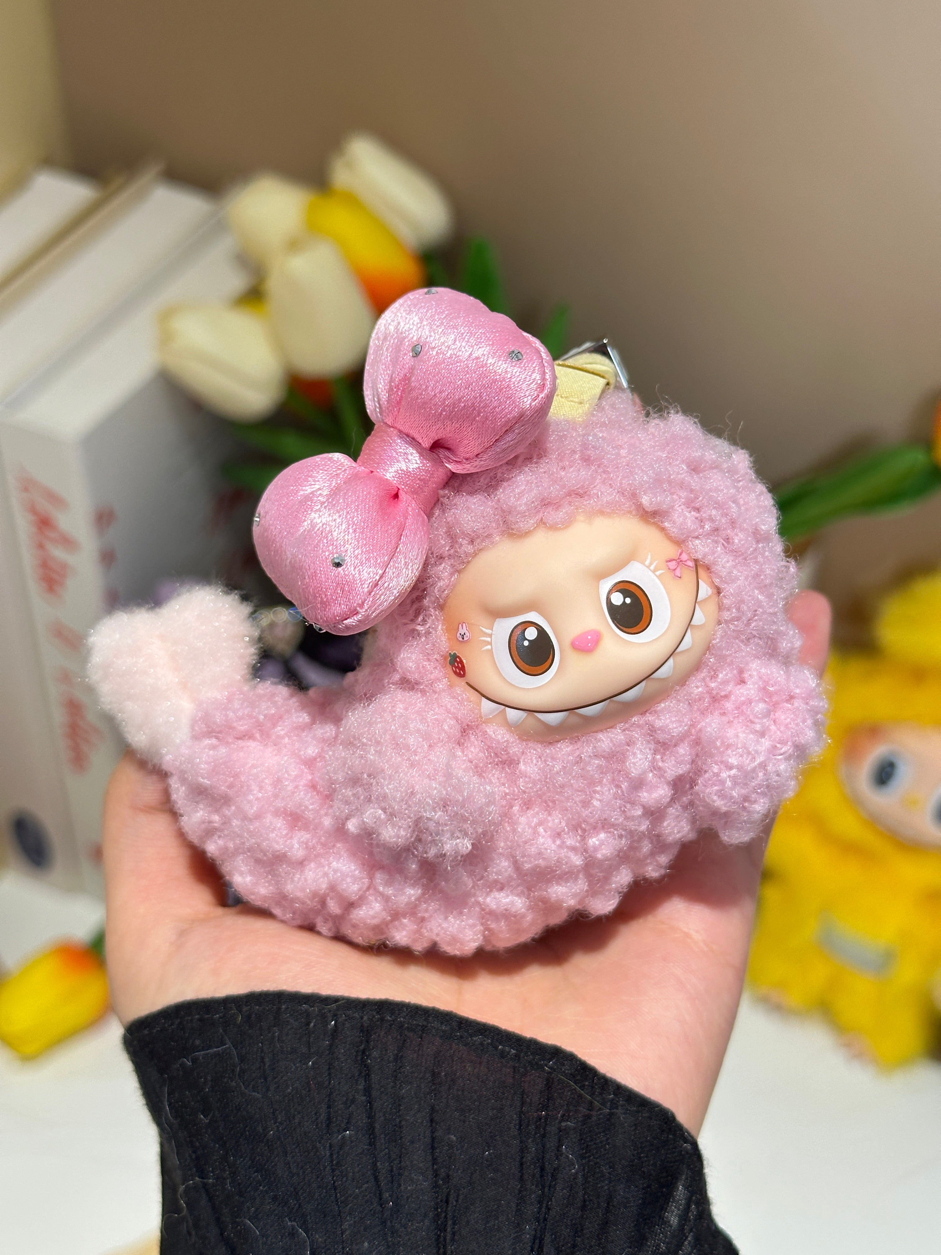 Original Design Pink Shrimp | Mini labubu collection – MinnieTrendyToys